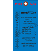 Backflow and Fire Inspection Tags