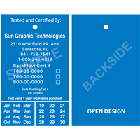 Backflow and Fire Inspection Tags